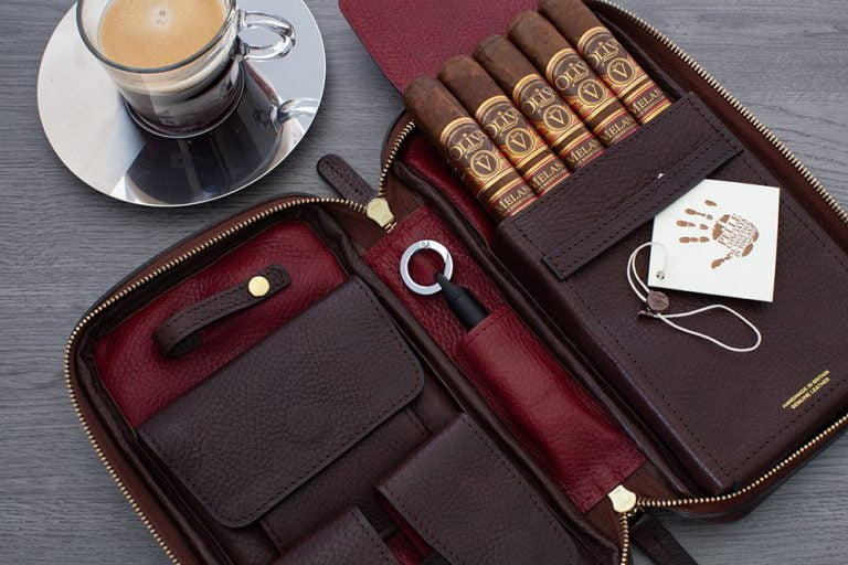 Handmade Leather Cigar Organizer | Sierra Maestra